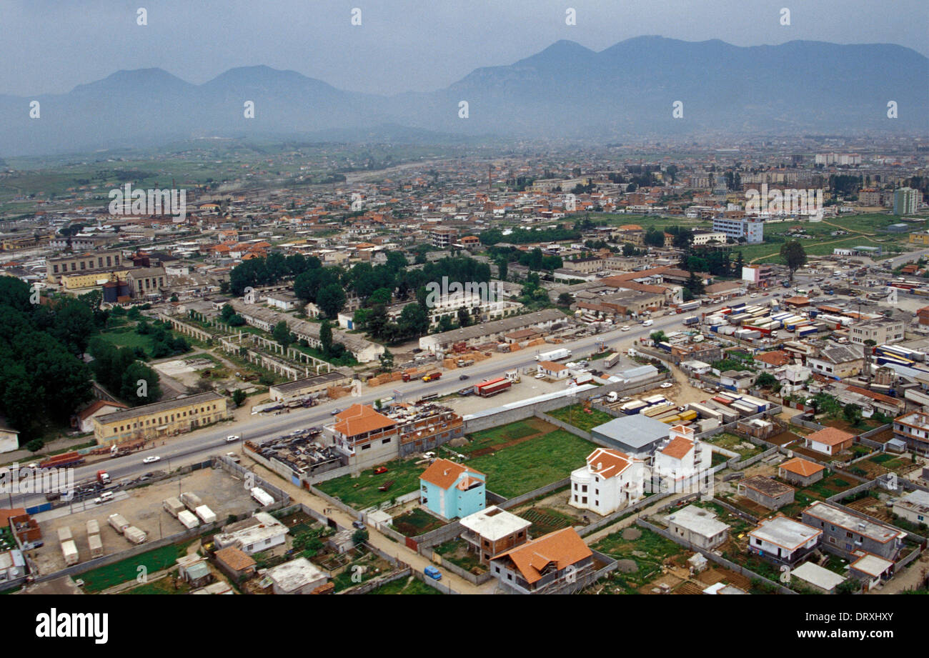 Aerial view of Tirana, Albania Stock Photo - Alamy