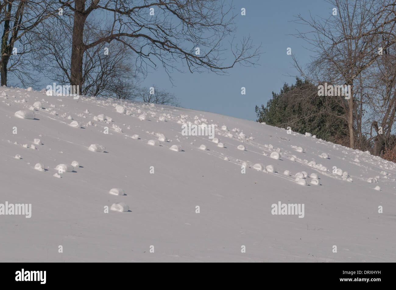 Snow rolls in Ohio USA Stock Photo - Alamy