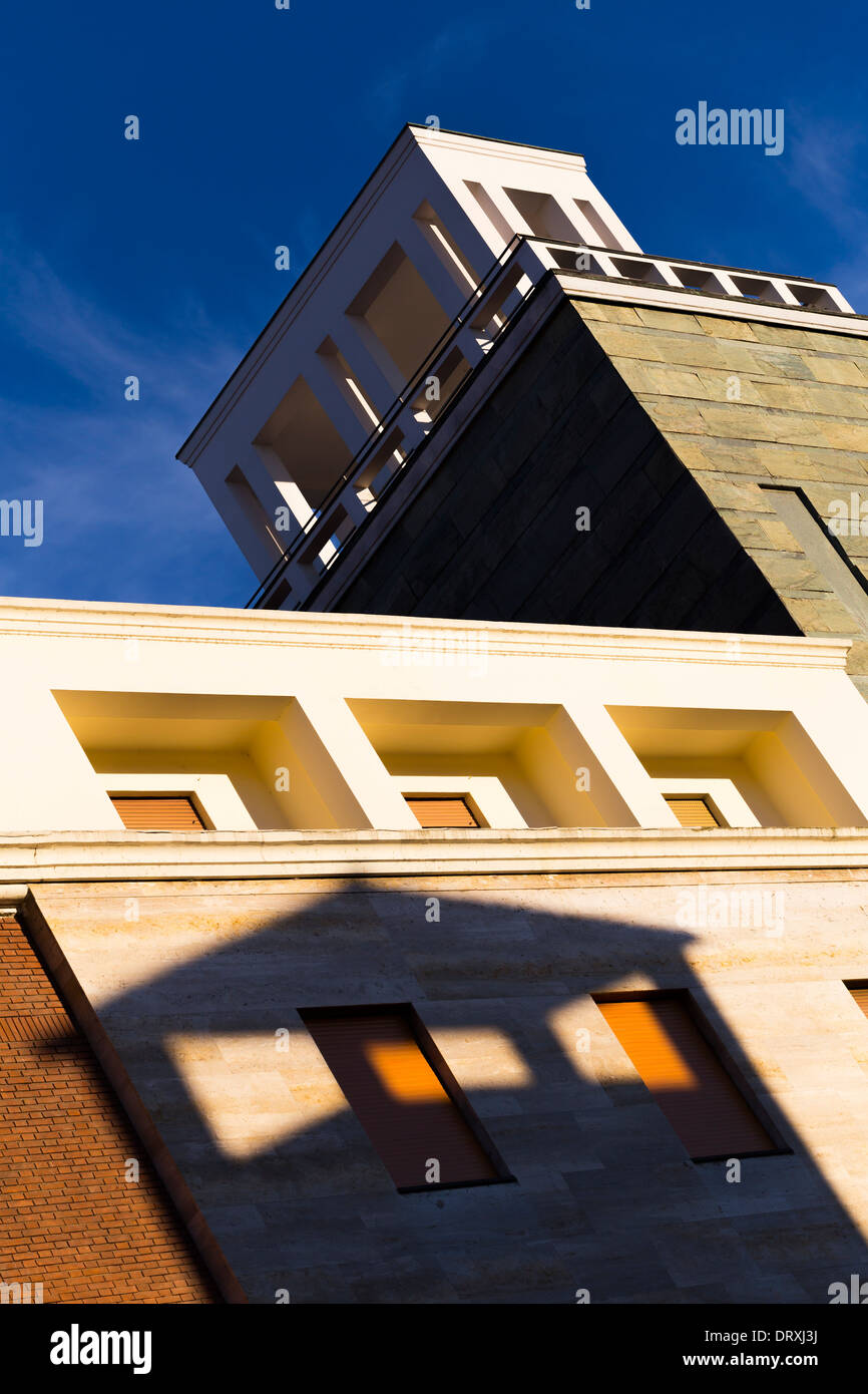 Architecture modern building with house shadow Stock Photo - Alamy