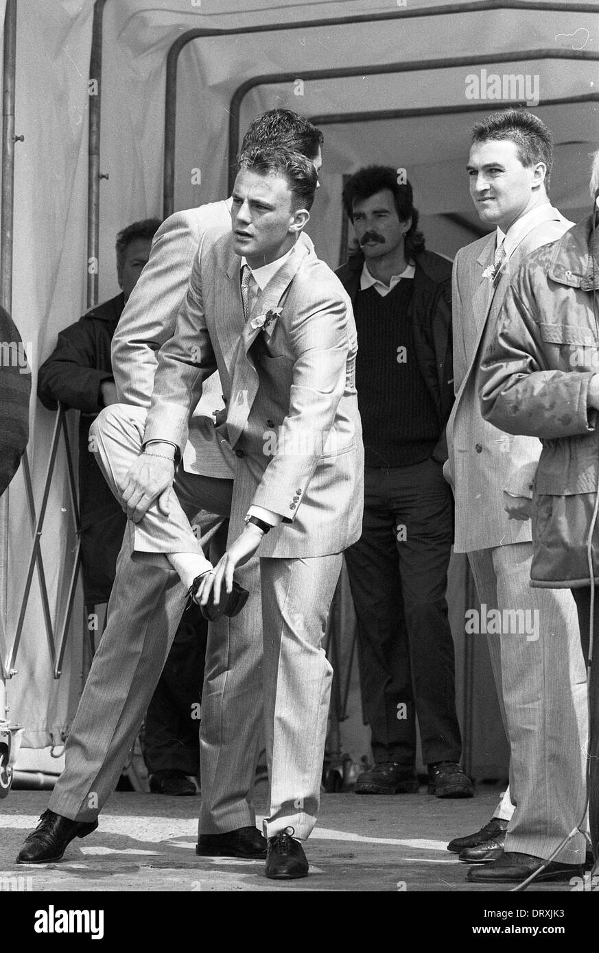 New suits for Nicky Clarke and Rob Kelly Football Sherpa Van Trophy ...