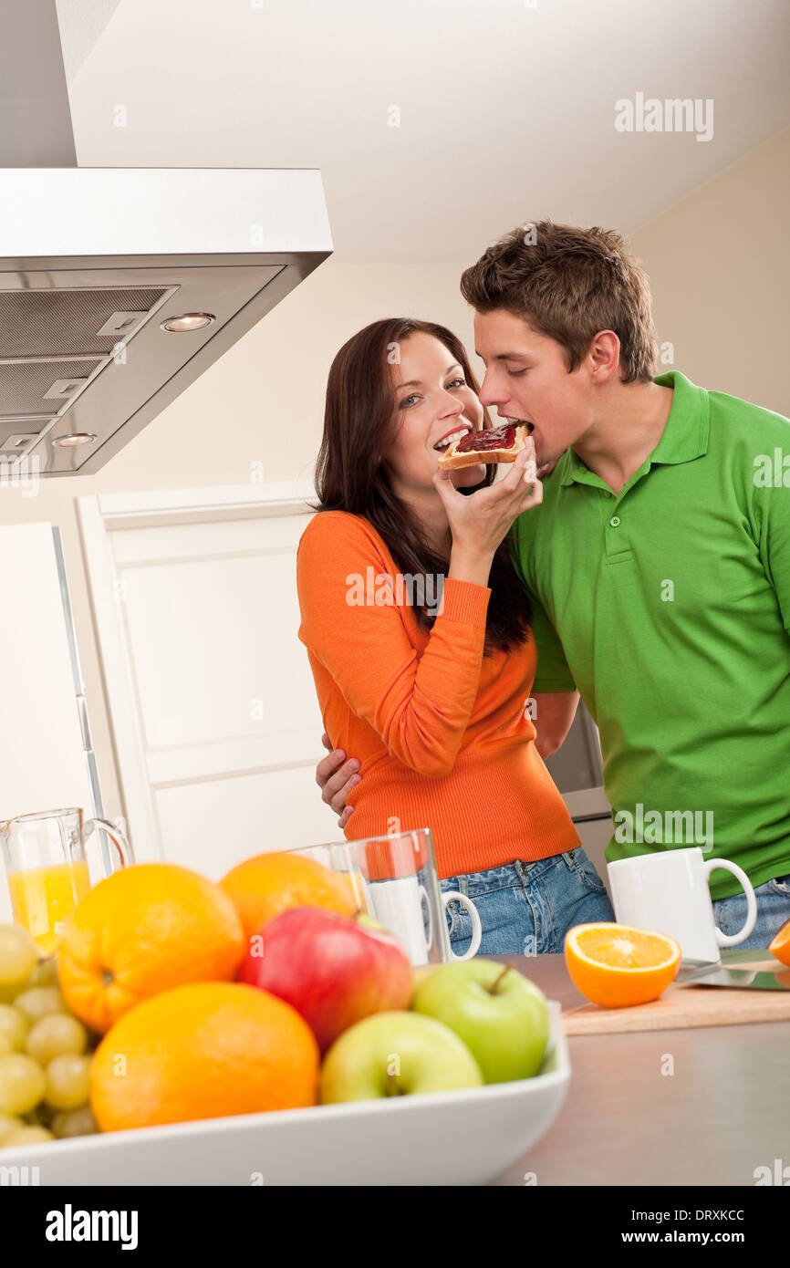 Beauty eating female toast hi-res stock photography and images - Alamy