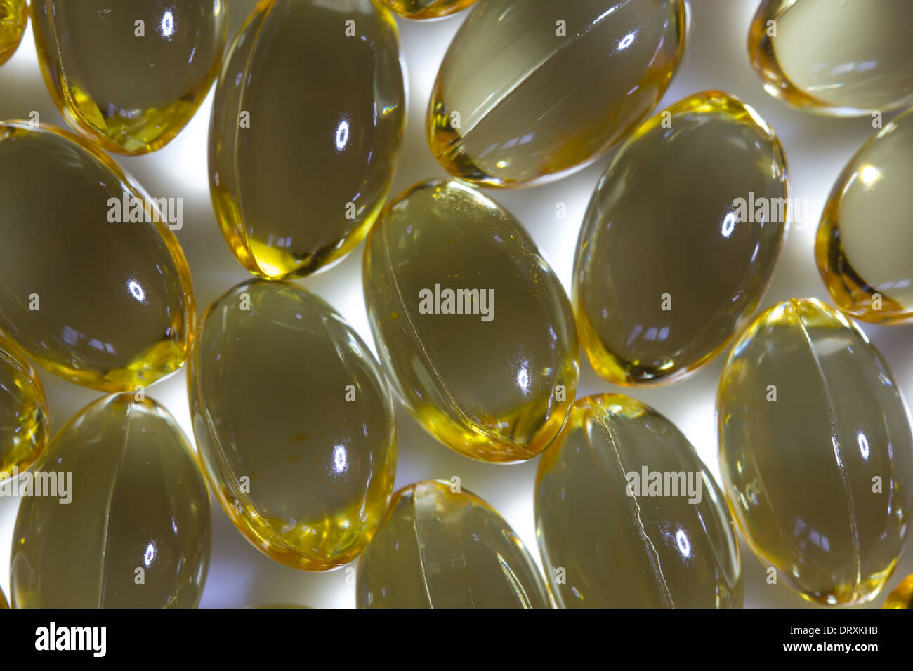 Picture of a bunch of omega 3 pills Stock Photo - Alamy