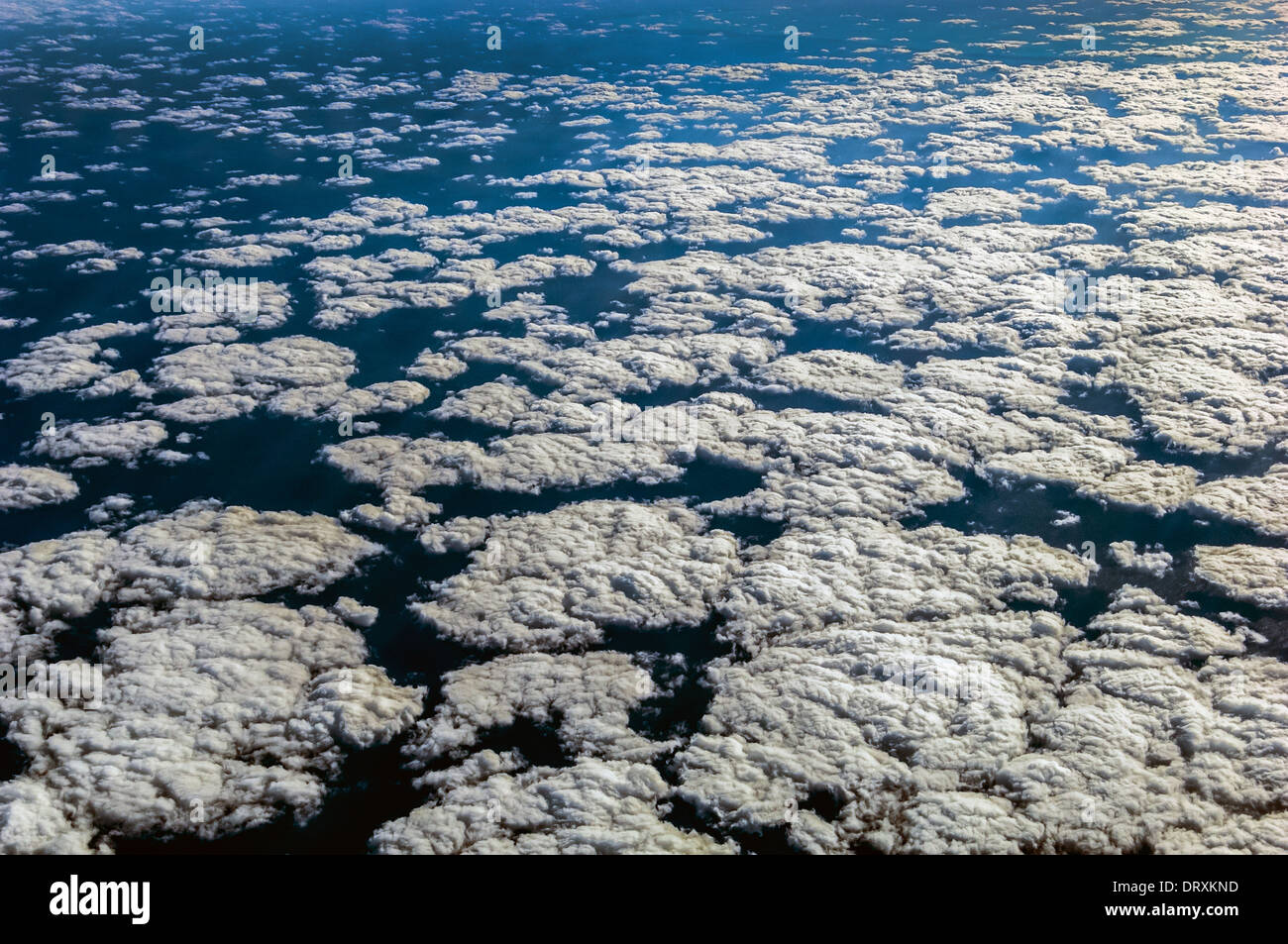 cloud patterns taken from a plane in the Atlantic Ocean Stock Photo - Alamy