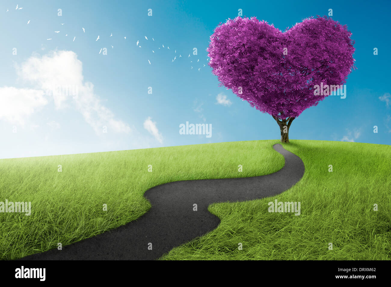 The love story with heart hi-res stock photography and images - Alamy
