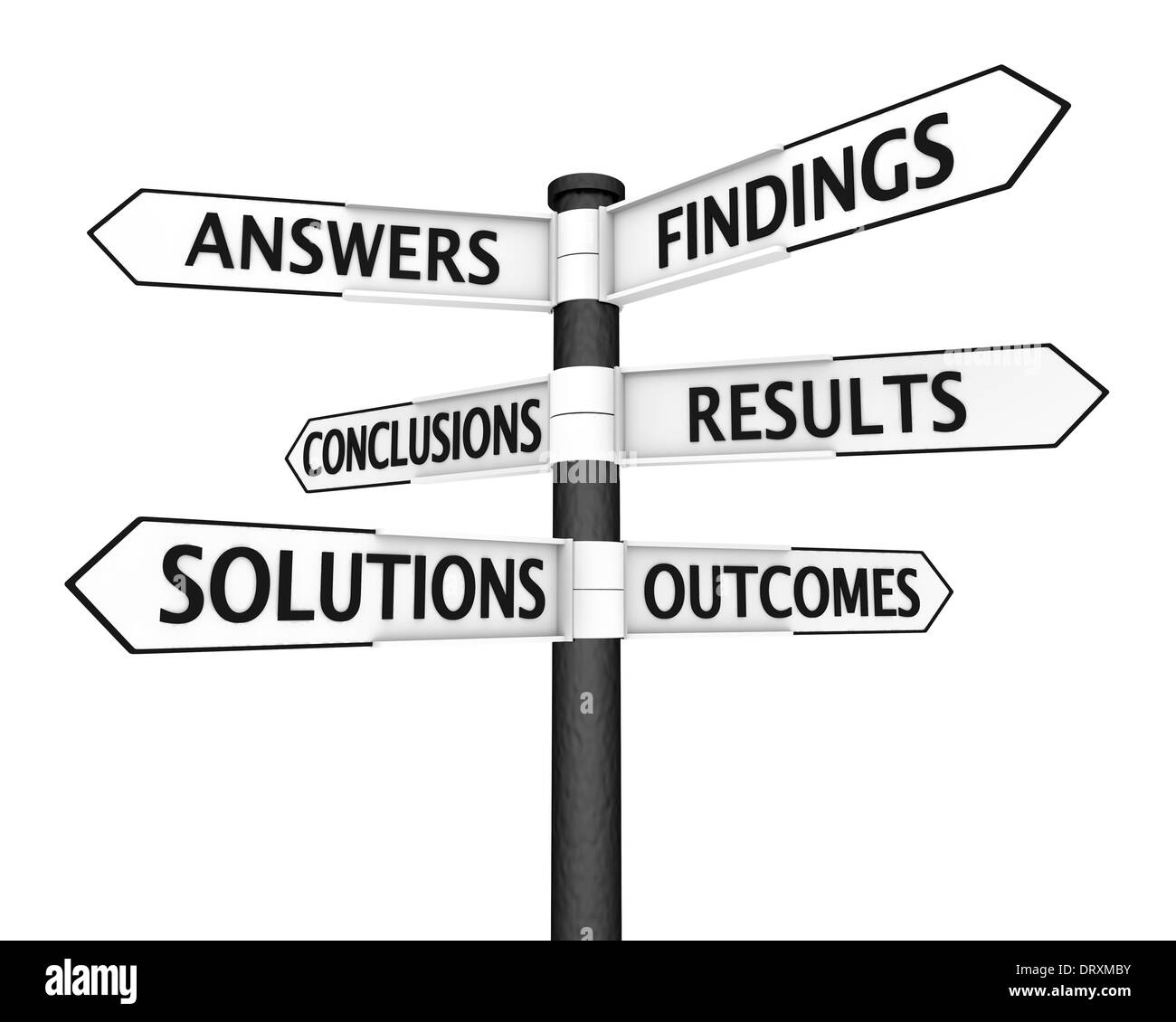 Crossroads and signpost Black and White Stock Photos & Images - Alamy