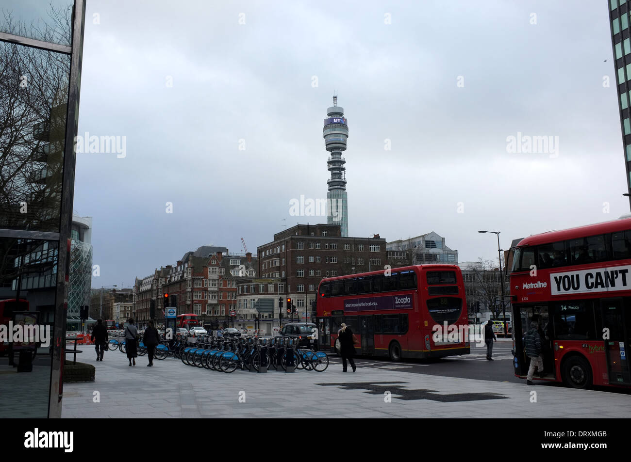 london junctions of euston road hampstead road and tottenham court road ...