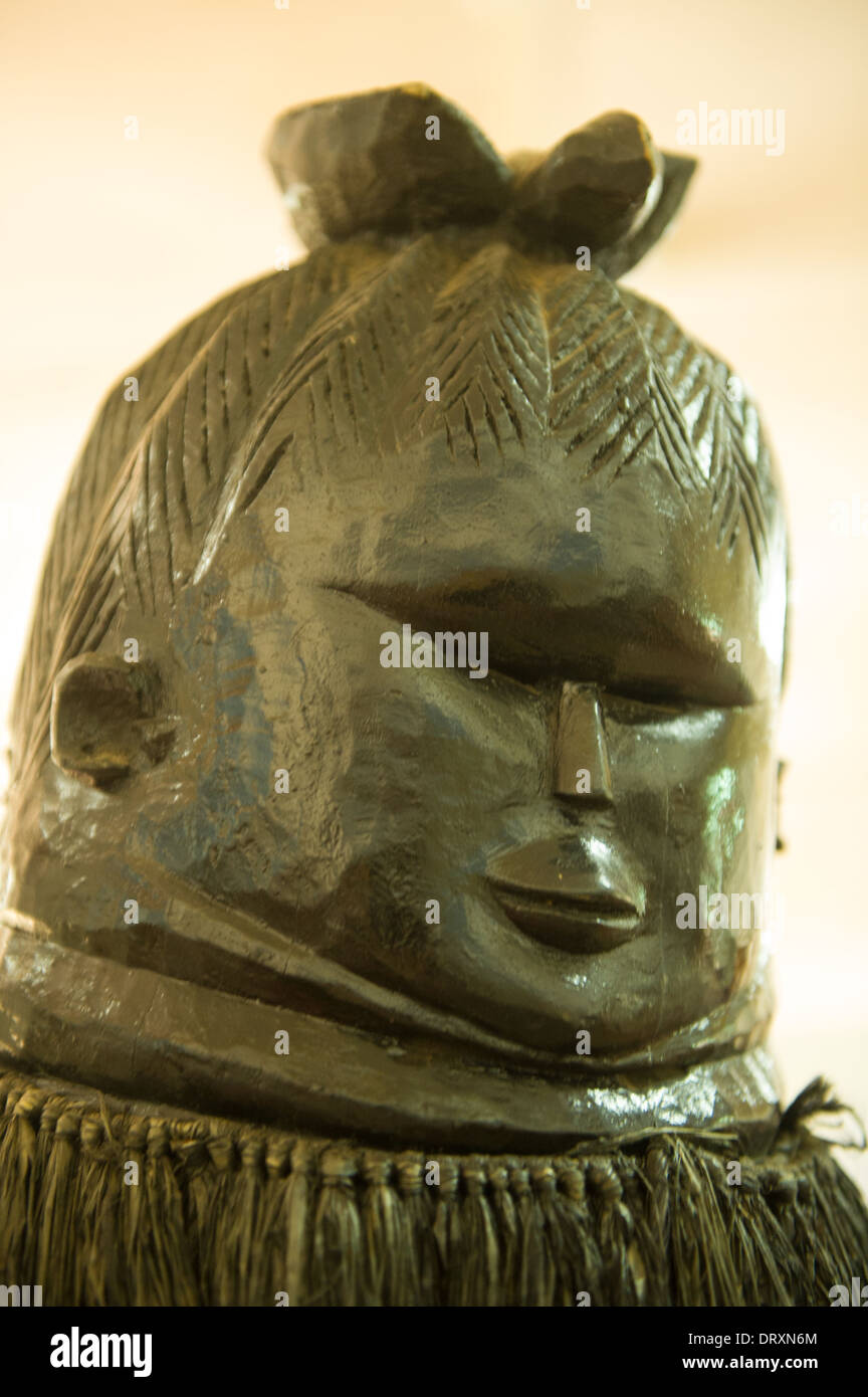 Bundu devil, masquerade, Display in the National Museum of the Gambia ...