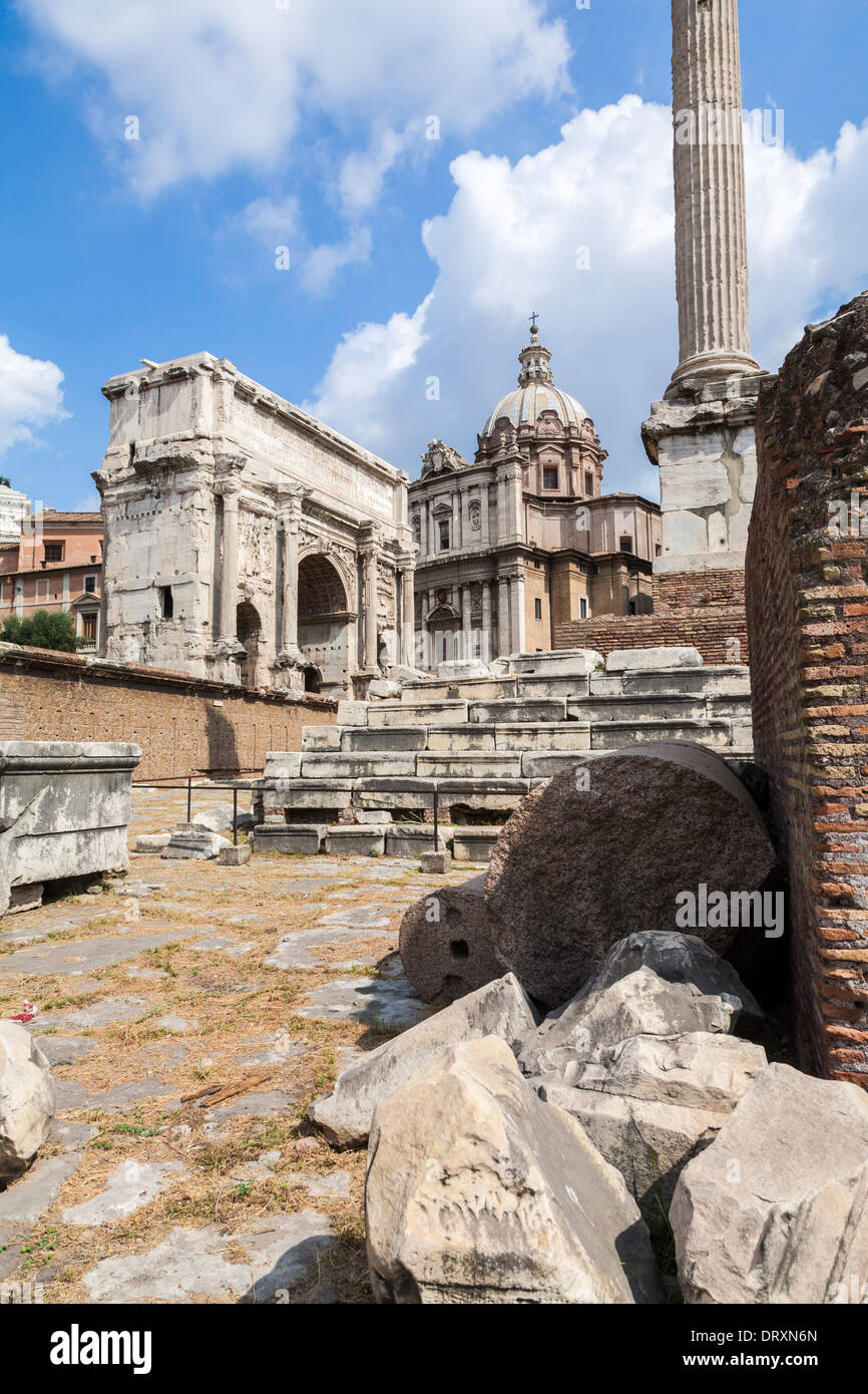the ancient Forum Rome Italy Stock Photo - Alamy