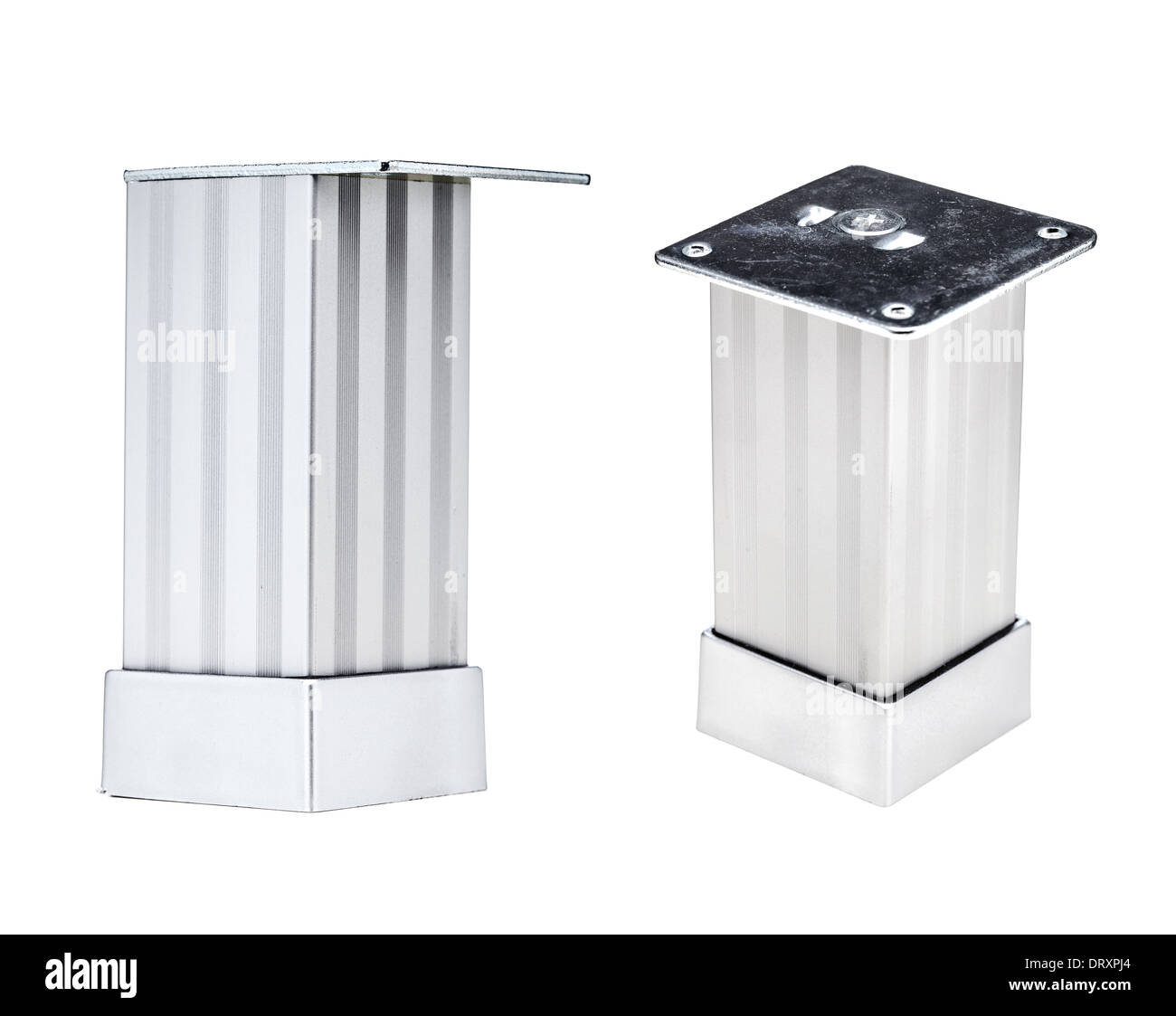 small plastic furniture leg, isolated on white Stock Photo - Alamy