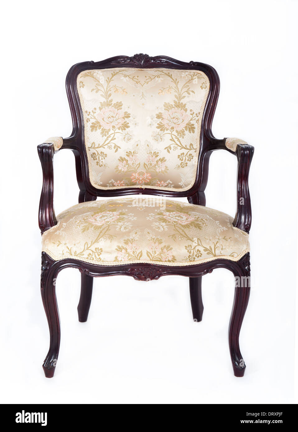 Retro chair isolated on white background Stock Photo - Alamy