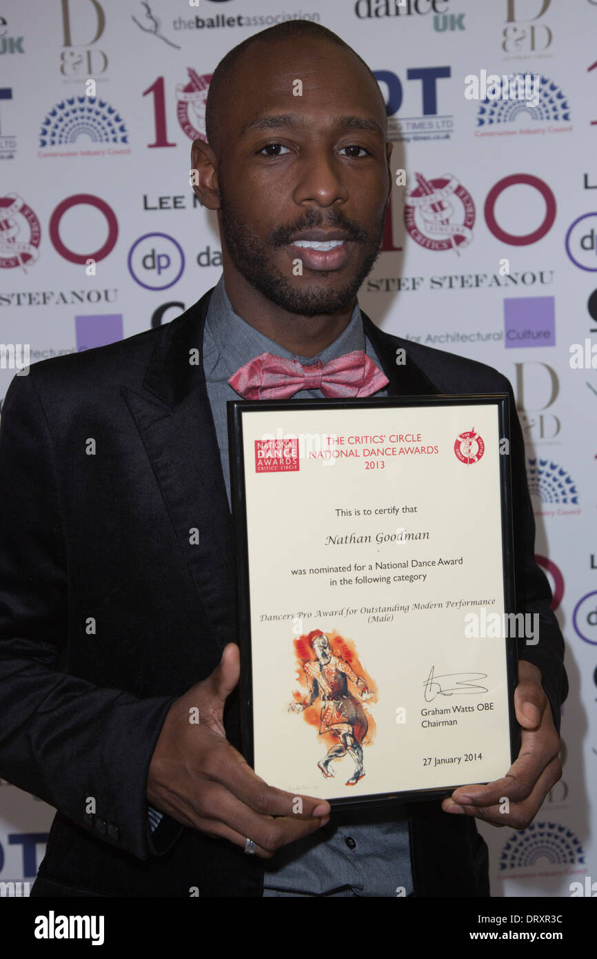 Critics' Circle National Dance Awards in London, dancer Nathan Goodman ...