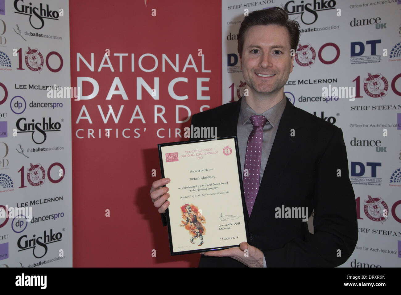 Critics' Circle National Dance Awards in London, Brian Maloney, The ...