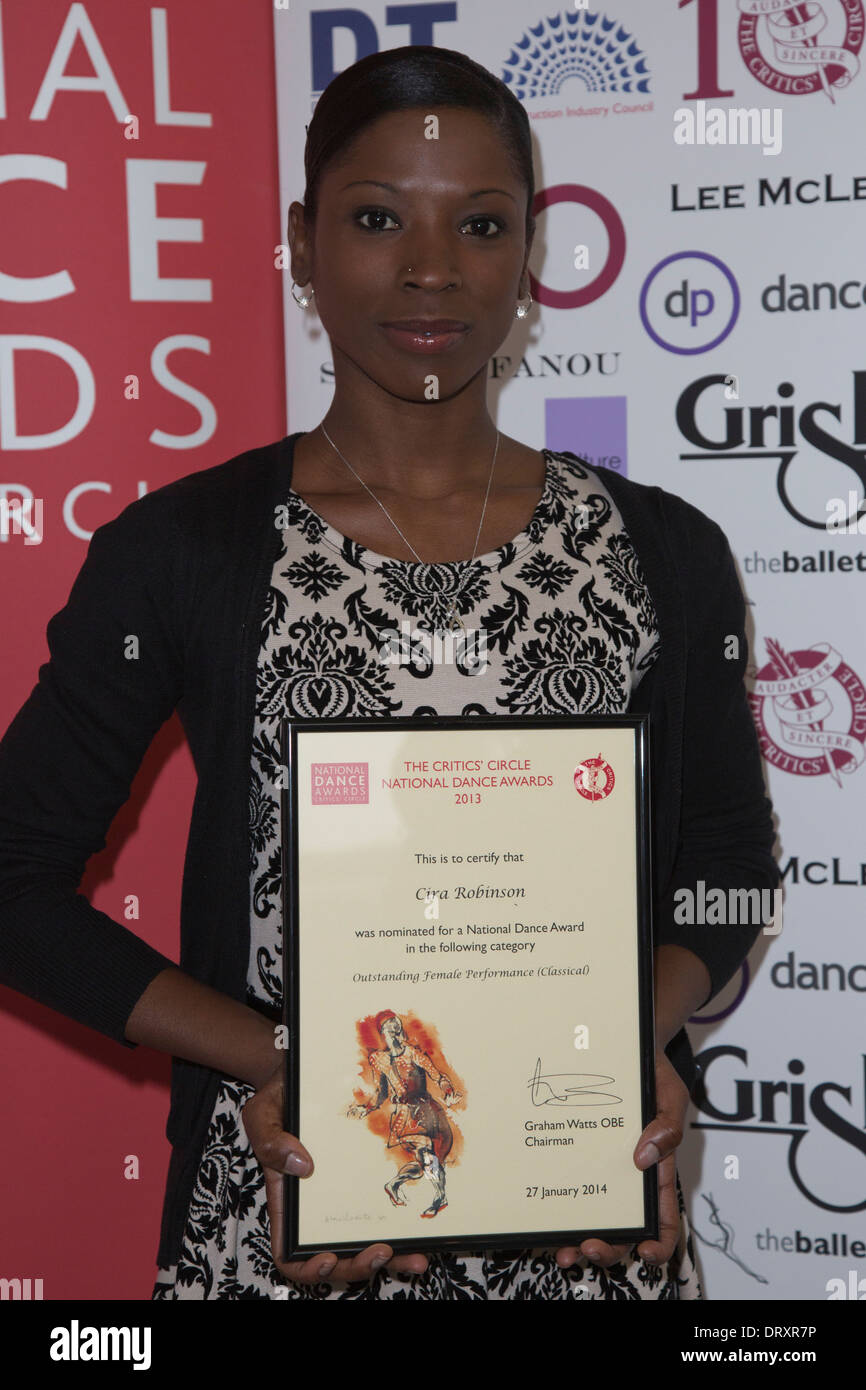 Critics' Circle National Dance Awards in London, dancer Cira Robinson ...