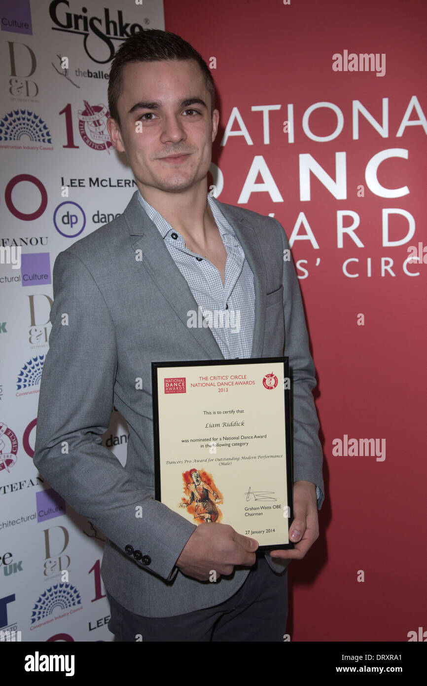 Critics' Circle National Dance Awards in London, dancer Liam Riddick ...