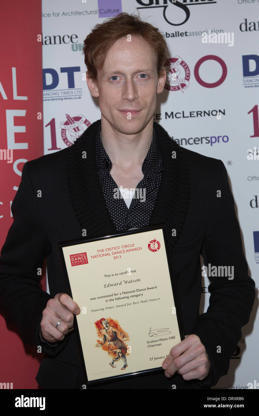 Critics' Circle National Dance Awards in London, Nominee Dancer Edward ...