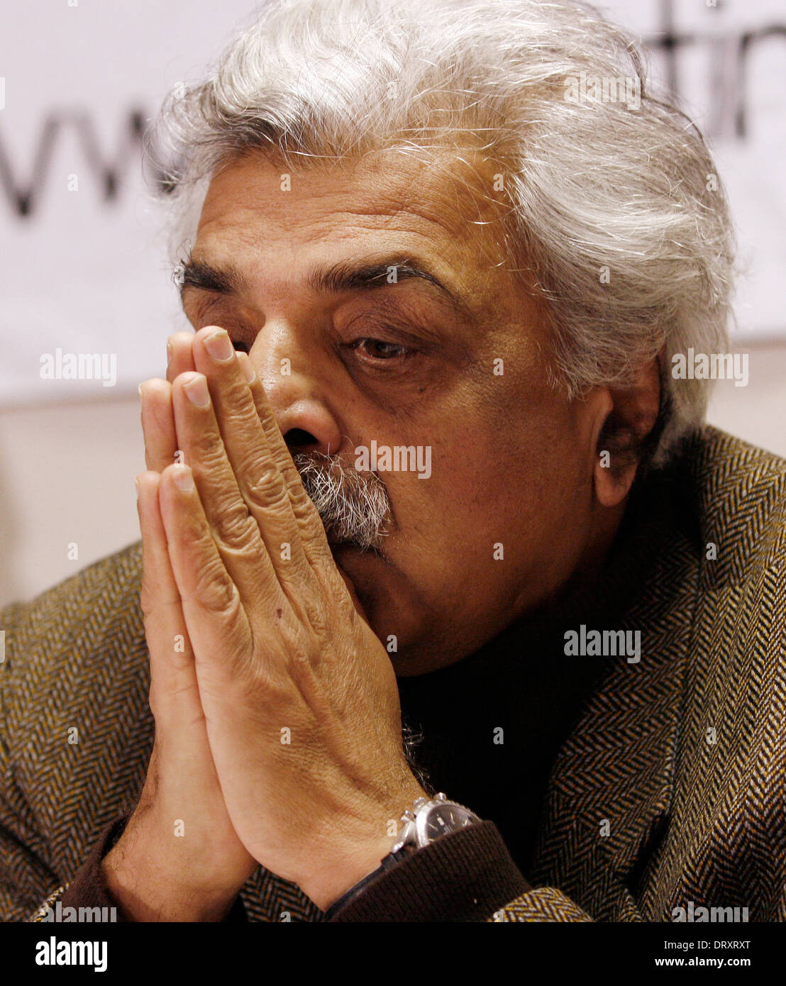 Author Tariq Ali at a unilateral Gaza press conference held at London ...
