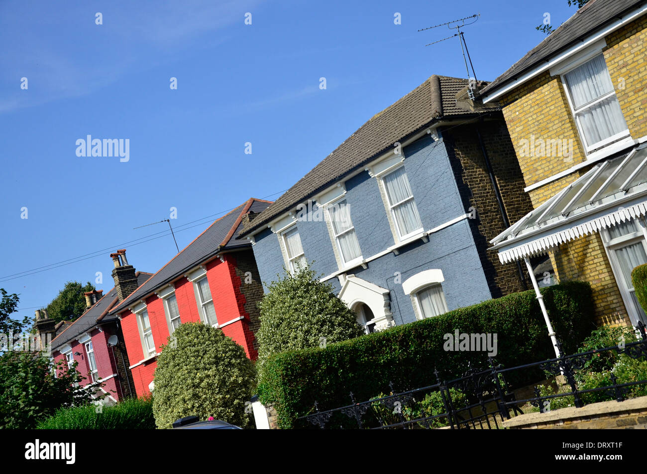 Houses on Hampton Road, Forest Gate, Newham, London E7 Stock Photo - Alamy