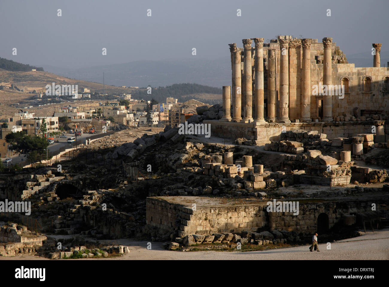 Panoramic view of Jerash, Roman ruins, Gadara, Jordan Stock Photo - Alamy
