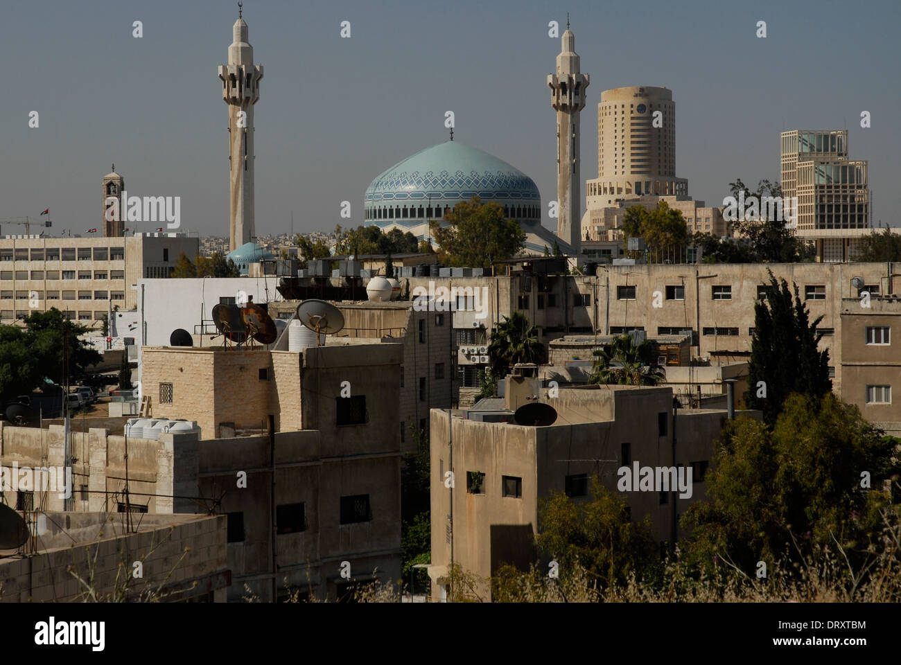 The King Abdullah I Mosque, Blue, Amman, City, Jordan Stock Photo - Alamy
