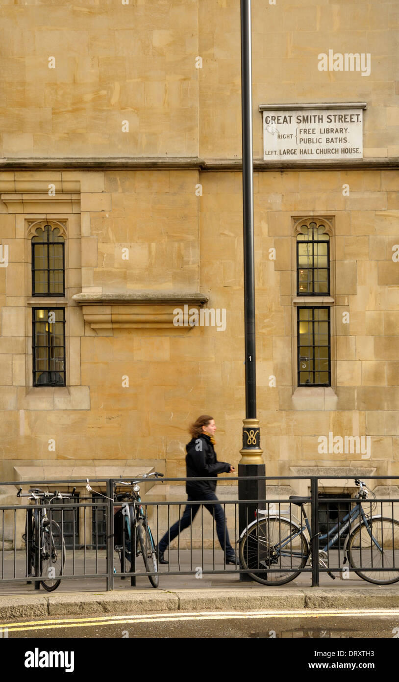 London, England, UK. Great Smith Street in Westminster. Street Sign and ...
