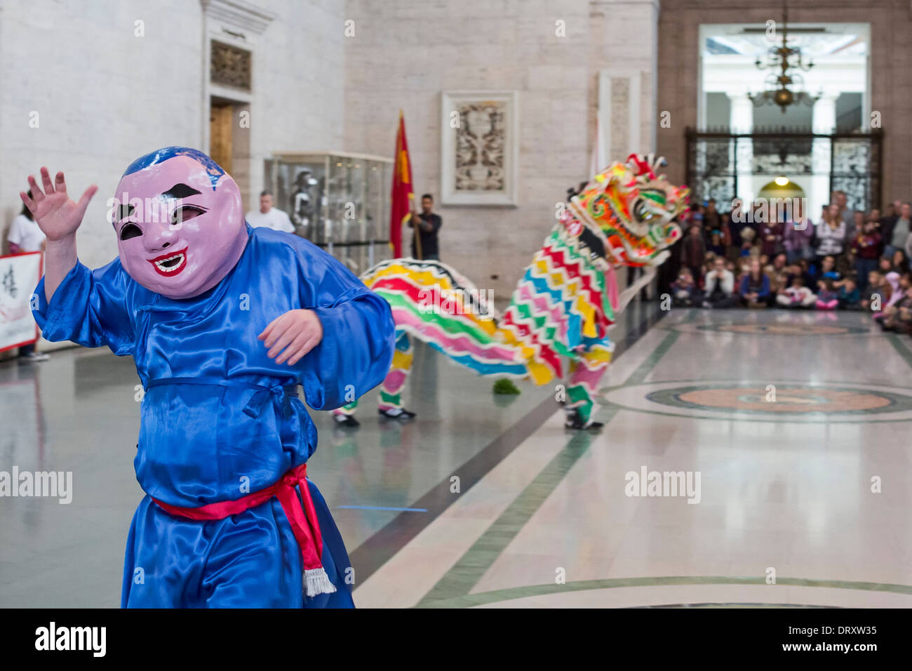 Southern Style Lion Dance for the Chinese New Year at the Detroit ...