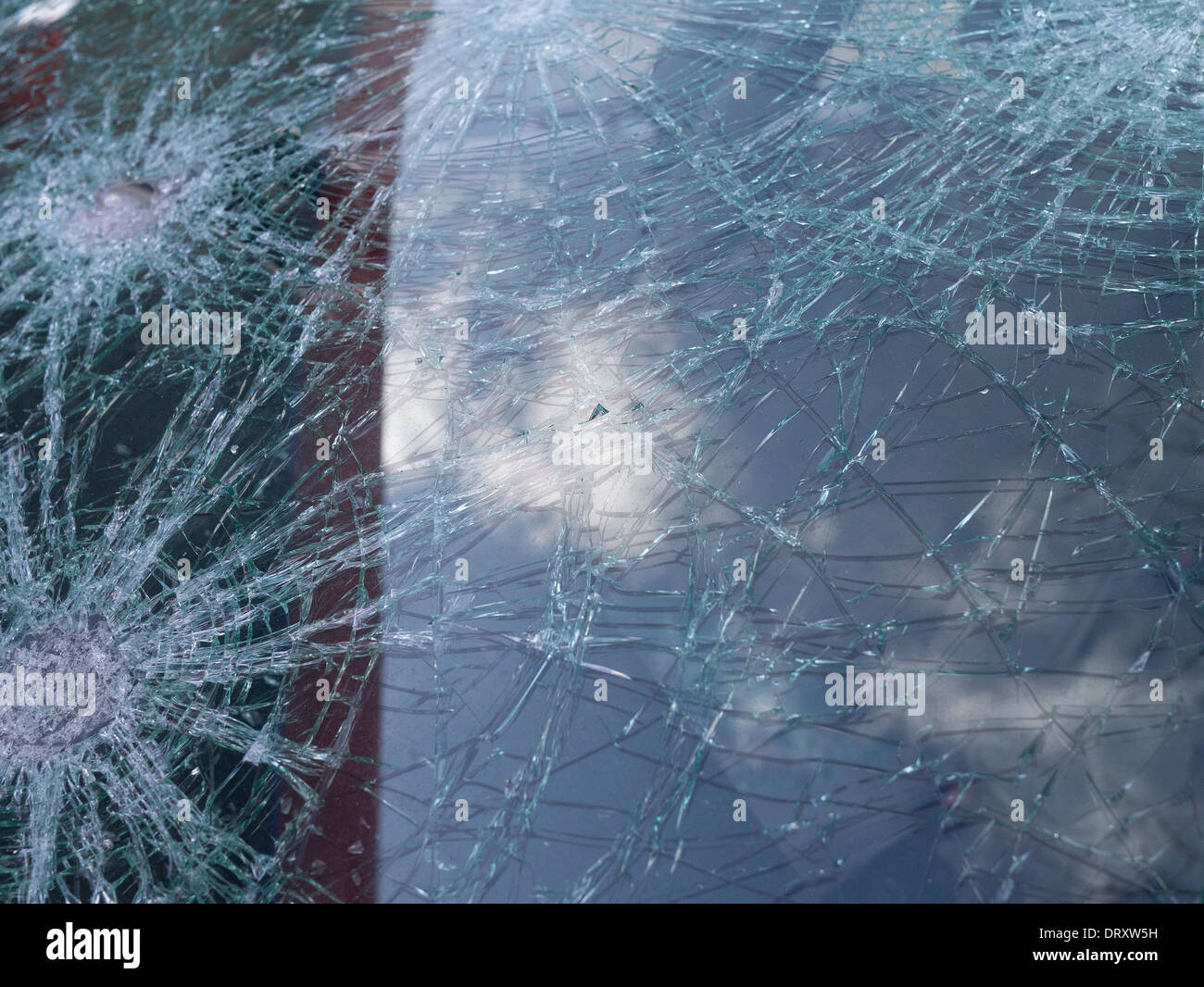 Smashed car windows Stock Photo - Alamy