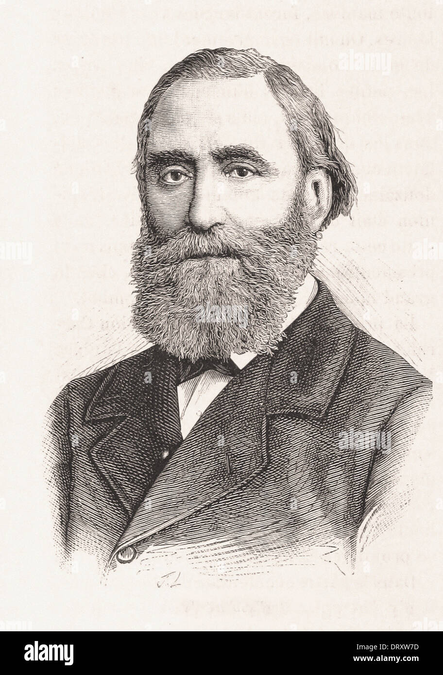 Portrait of Madier de Montjau - French engraving XIX th century Stock ...