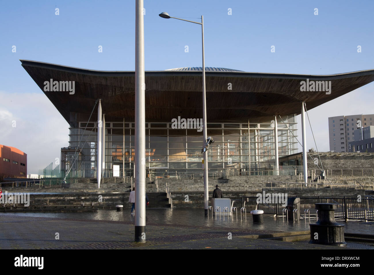 Senedd Building Cardiff Bay Glamorgan South Wales Home of the Welsh ...