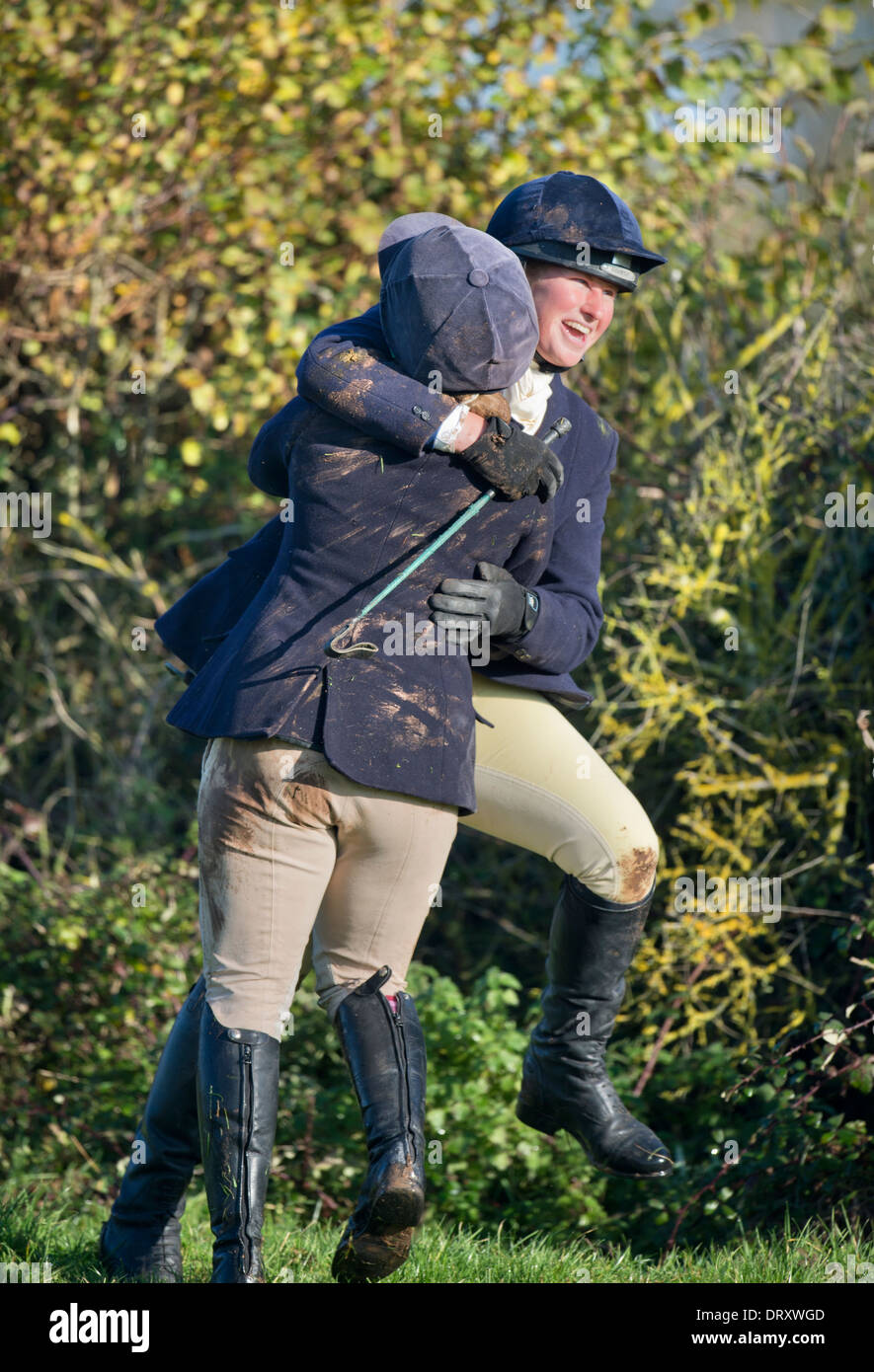 Steeplechase woman fall hi-res stock photography and images - Alamy