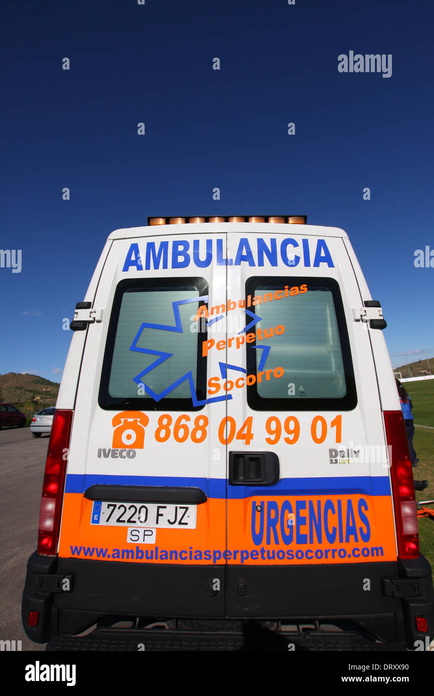Ambulance in Spain Photo by Tony Henshaw/La Manga Photos General scene ...