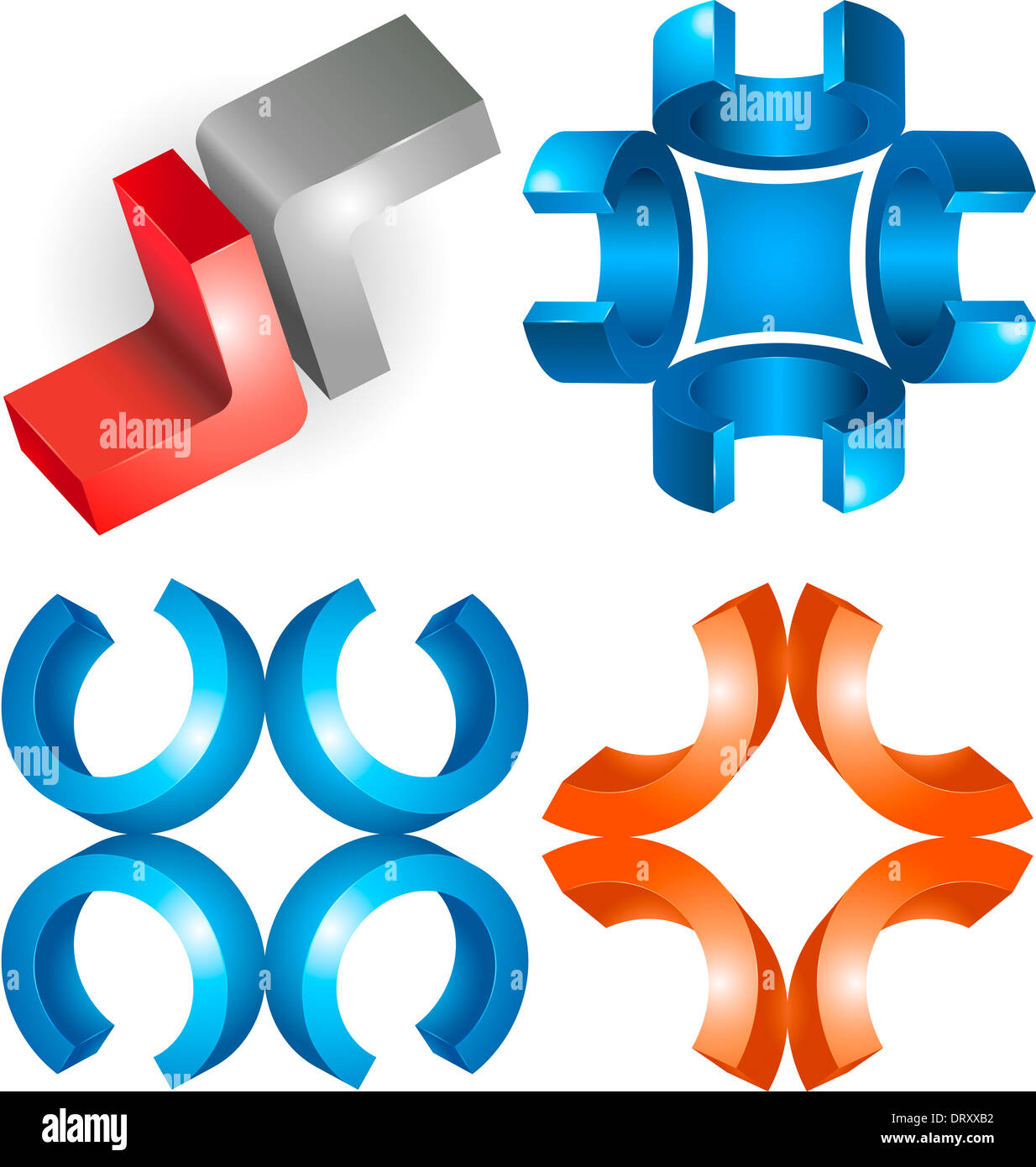 Abstract graphic design of 3d sign or icon or symbol Stock Photo - Alamy