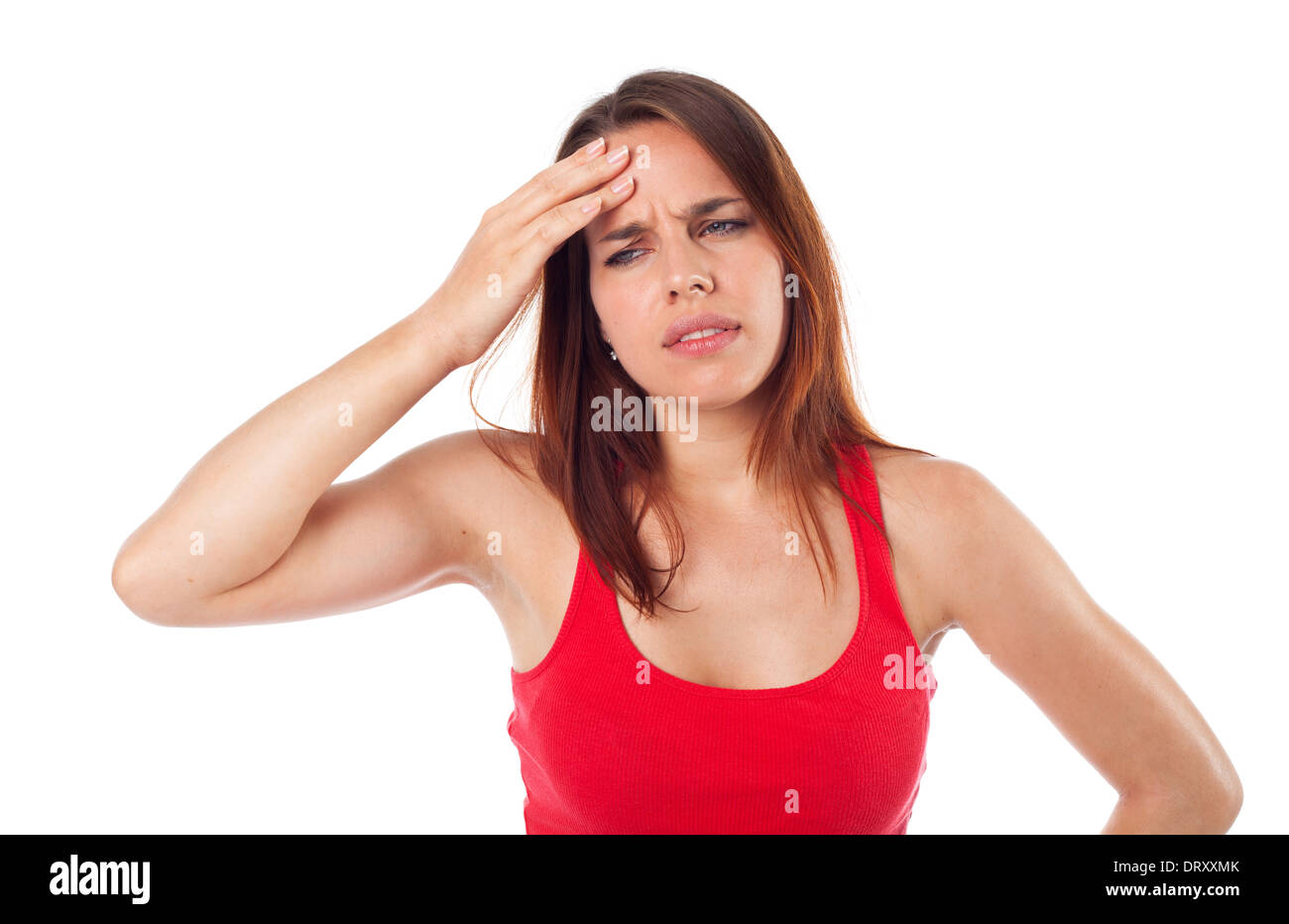 Headache pain woman hi-res stock photography and images - Alamy