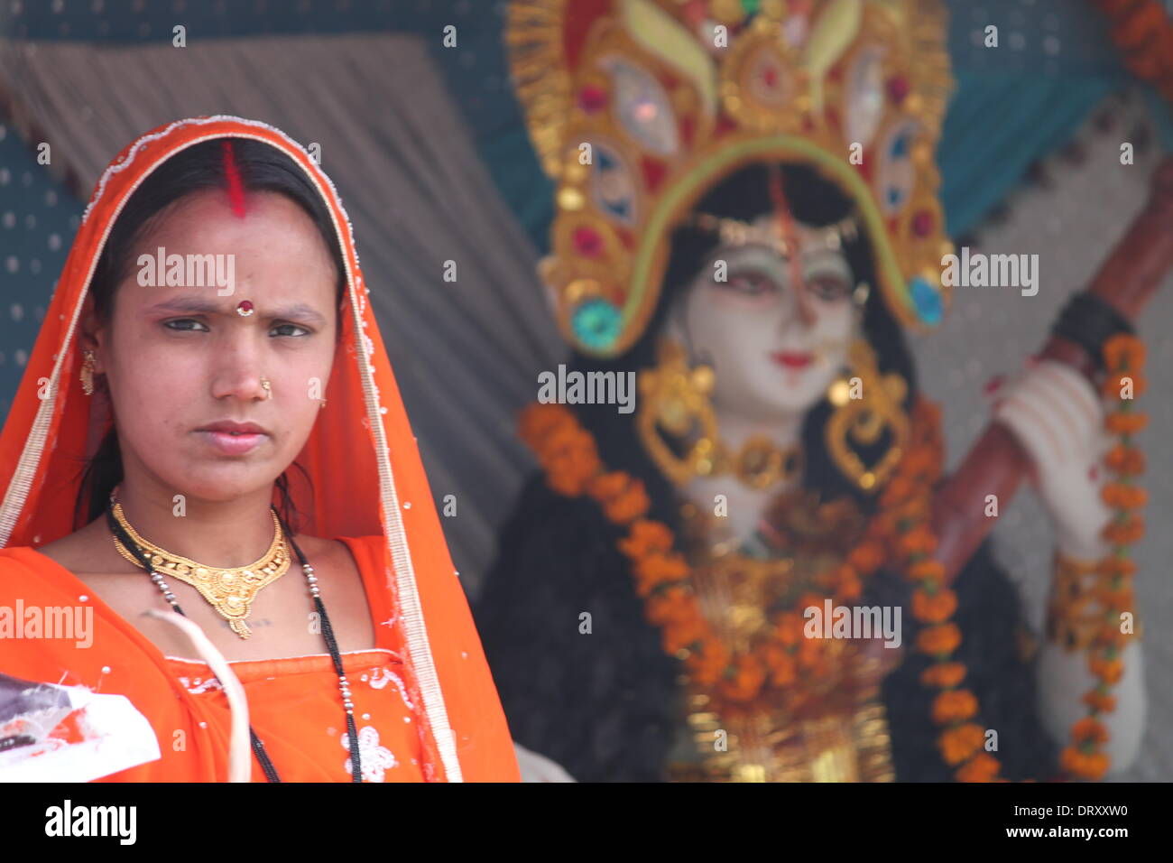 North Gandhi Maidan, Patna, Bihar, India, 4th February 2014. Married ...