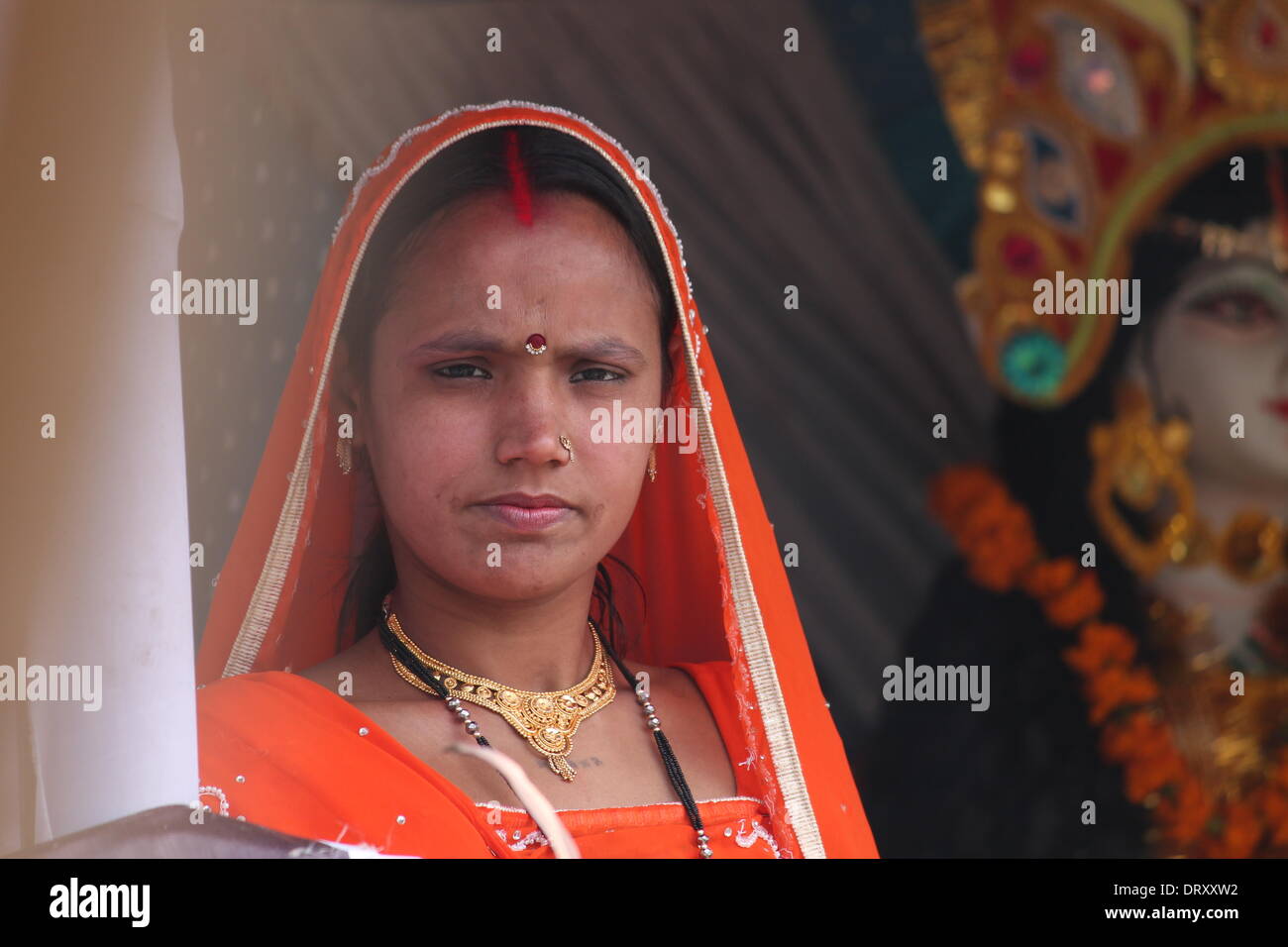North Gandhi Maidan, Patna, Bihar, India, 4th February 2014. Married ...