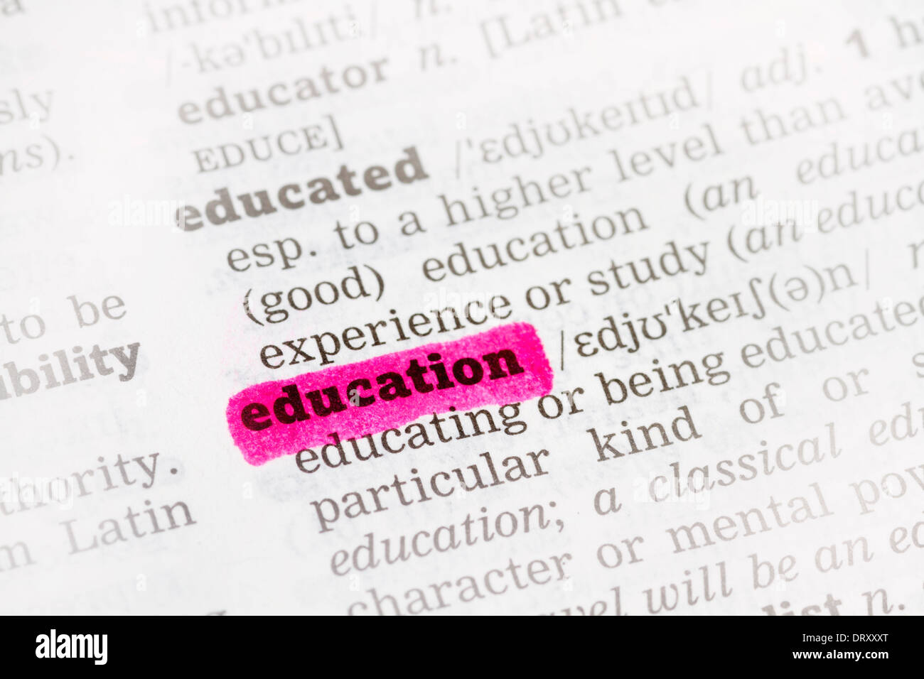 Definition word publish in dictionary hi-res stock photography and ...