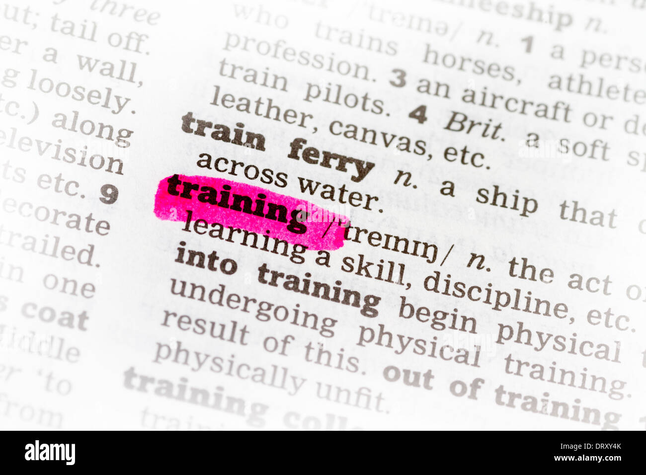 Old school dictionary hi-res stock photography and images - Alamy