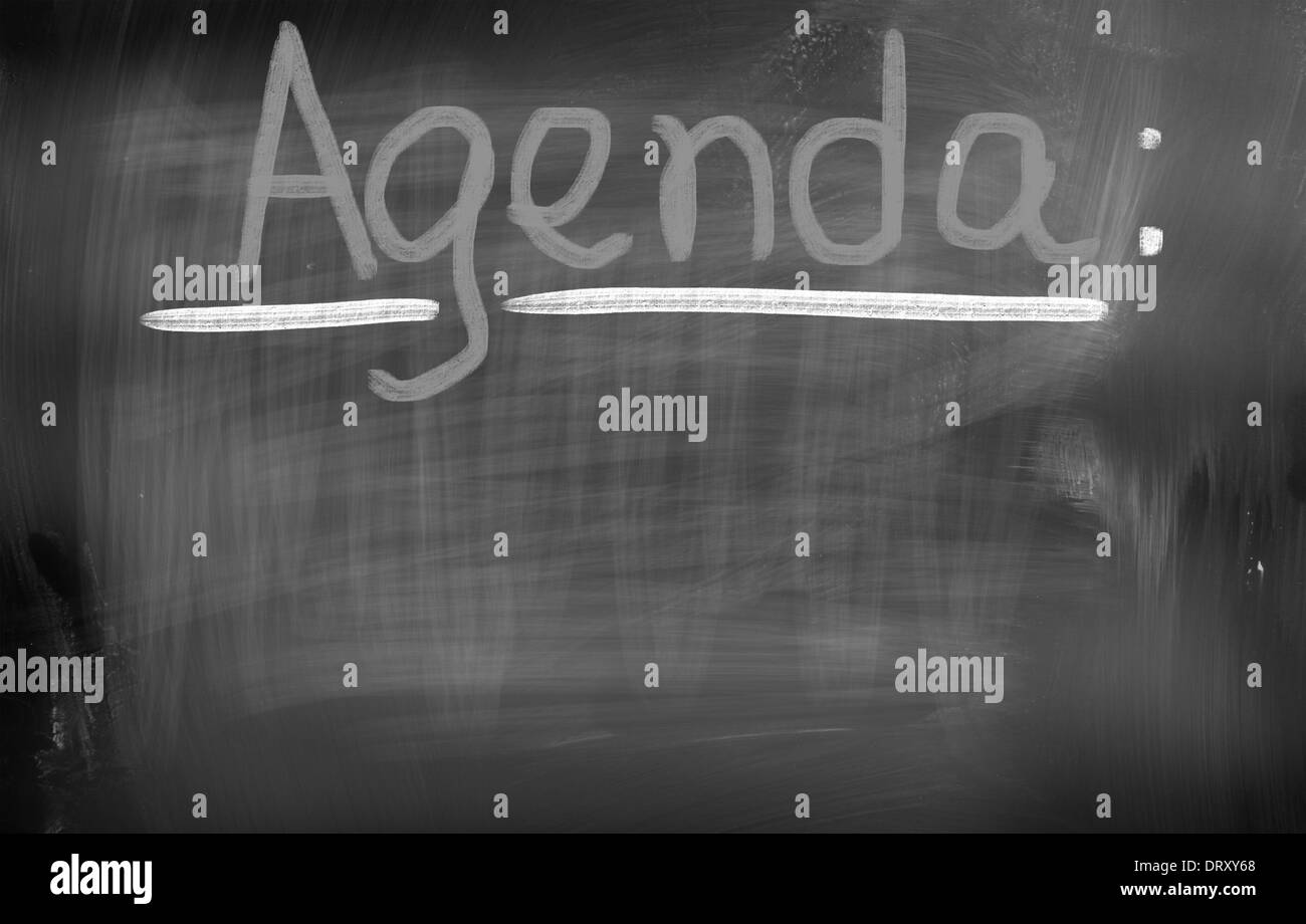 Board meeting agenda Black and White Stock Photos & Images - Alamy