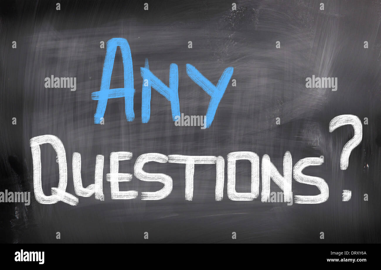 Any Questions Concept Stock Photo - Alamy