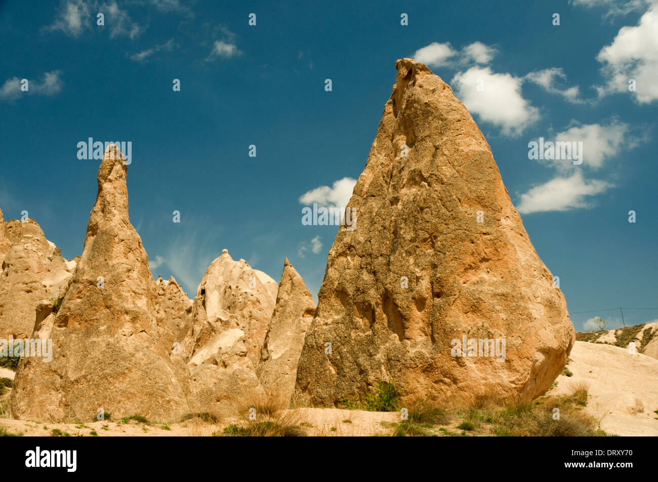 ASIA, Turkey, Cappadocia, Urgup (Űrgűp), typical Cappadocian scenery ...