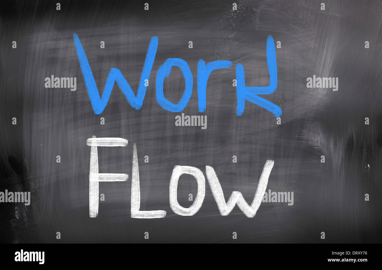 Work Flow Concept Stock Photo - Alamy