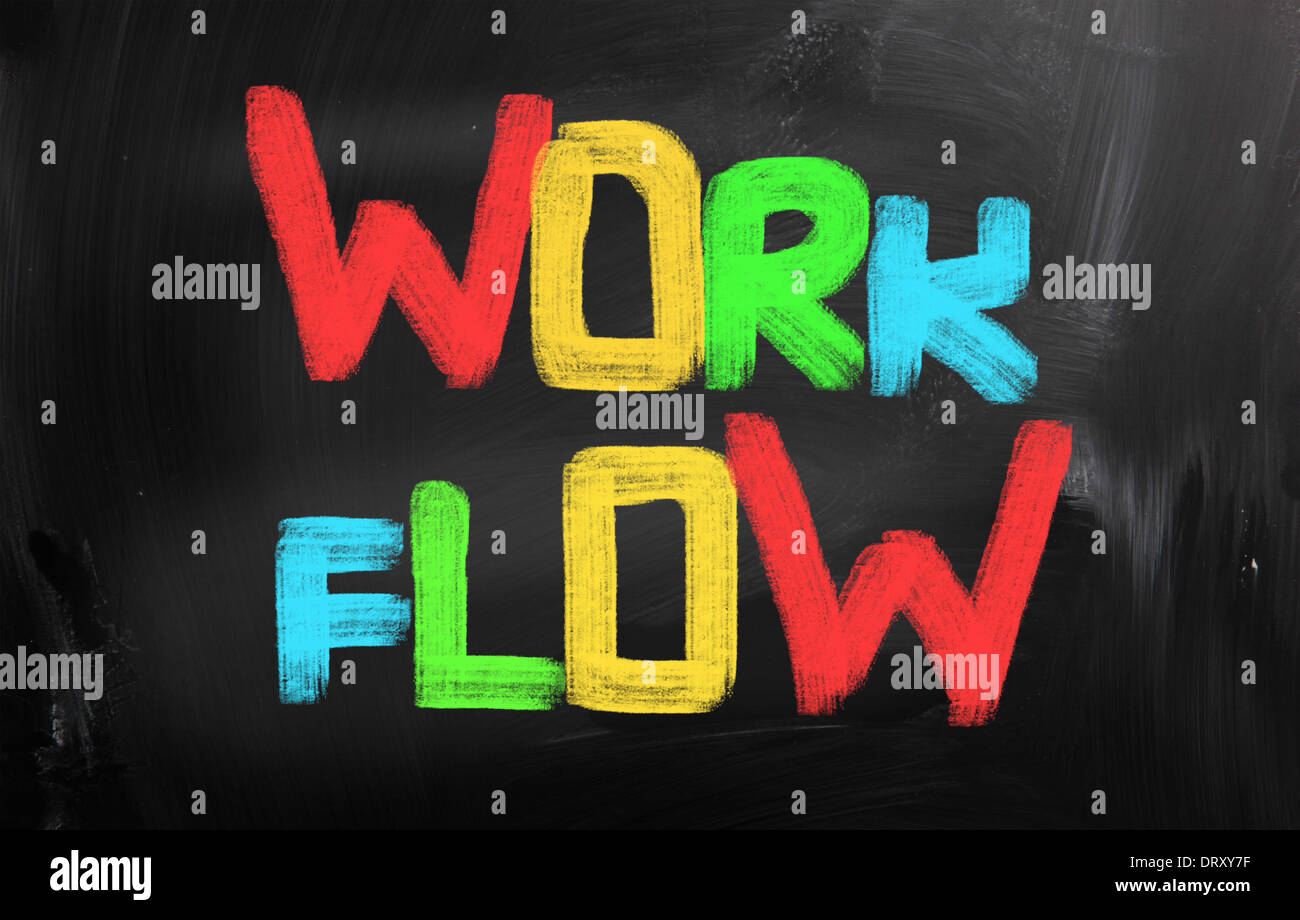 Work Flow Concept Stock Photo - Alamy