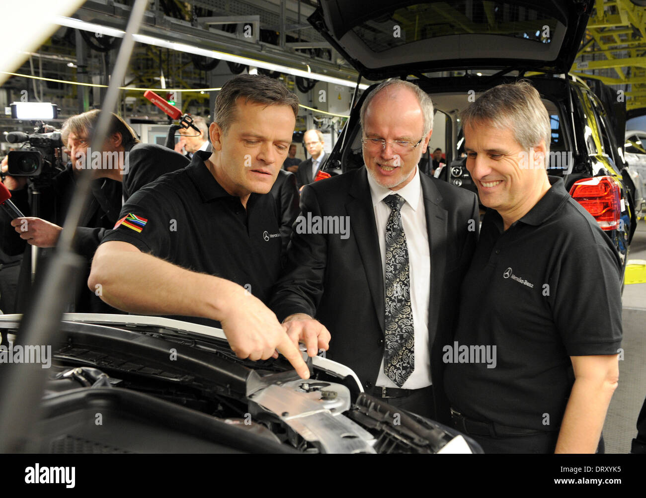 Bremen, Germany. 04th Feb, 2014. The manager of the Mercedes Benz plant ...