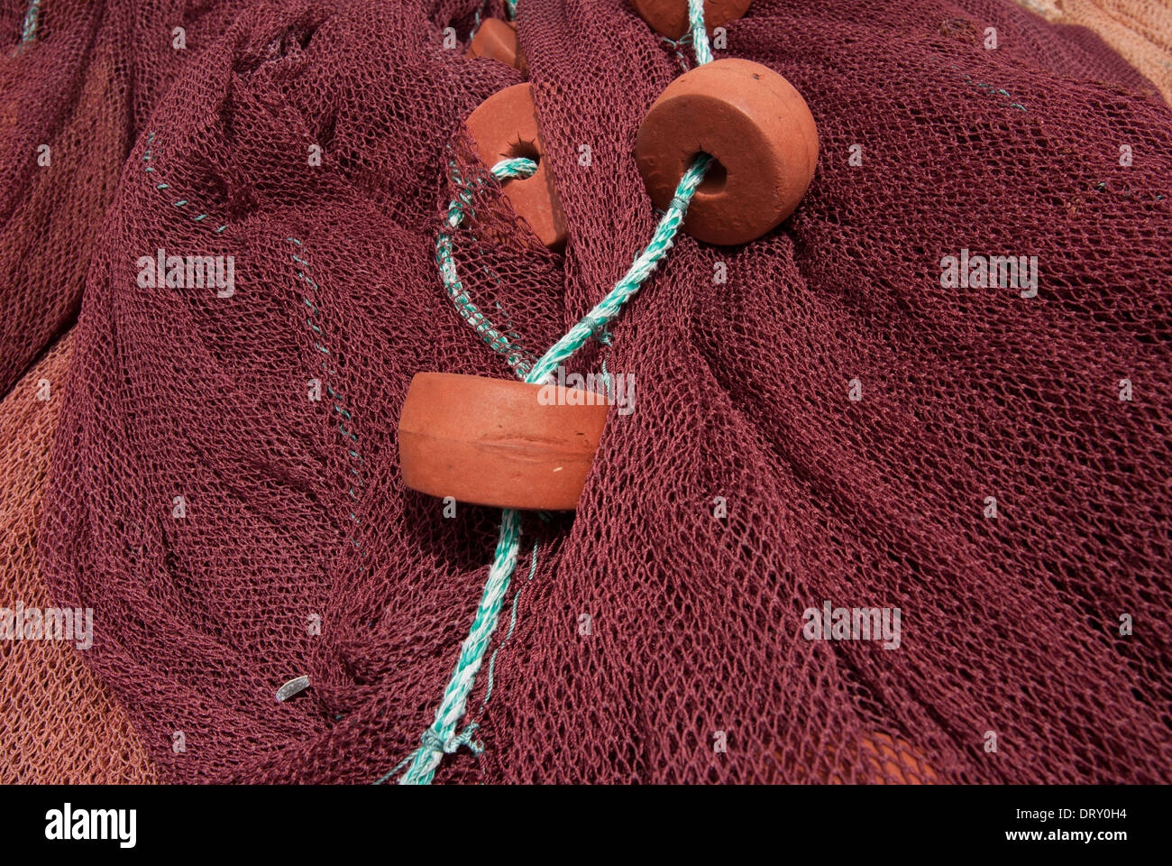 Red Fishing Net Stock Photo - Alamy
