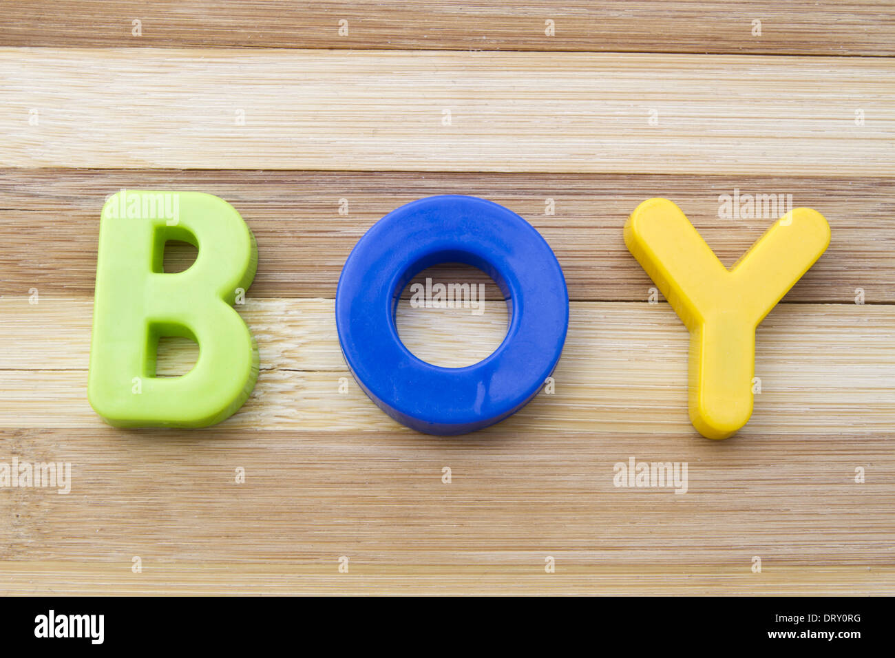 Letter magnets BOY Stock Photo - Alamy