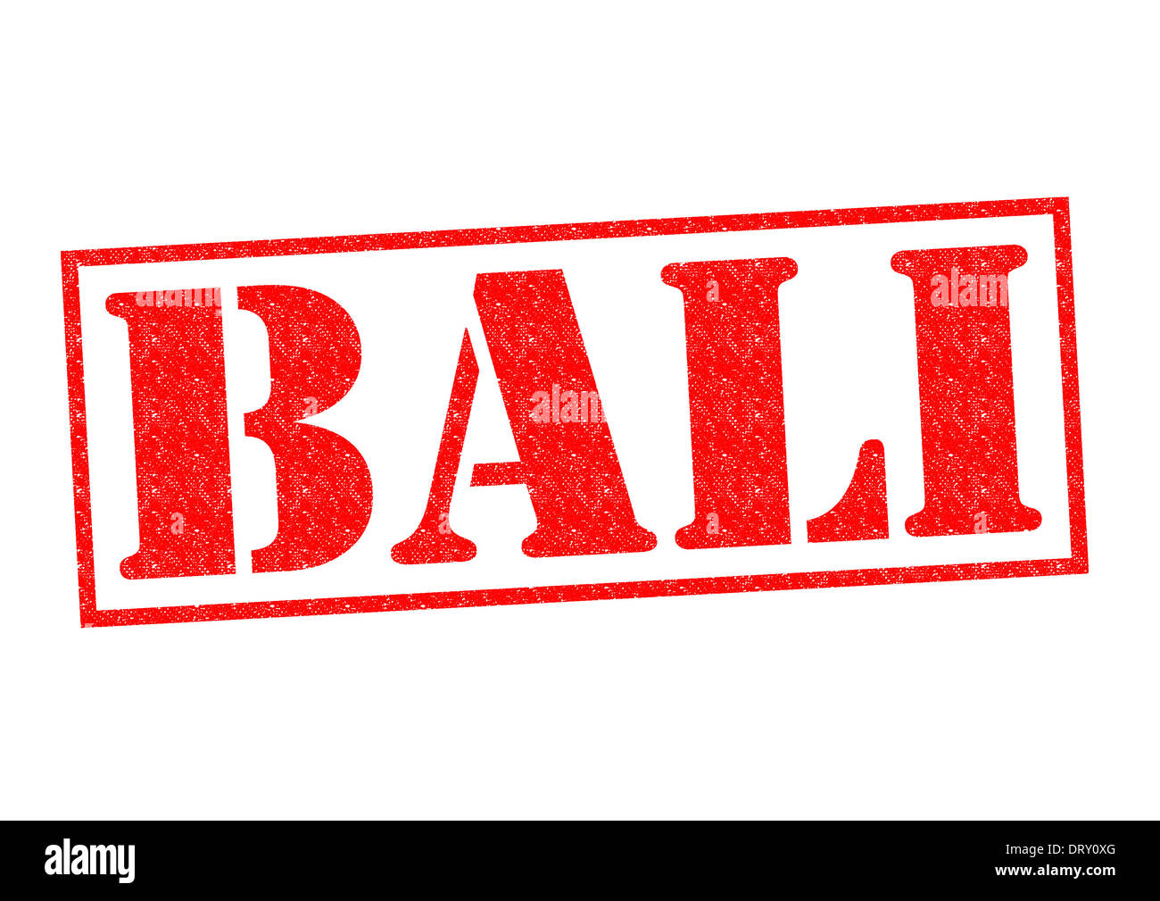 BALI Rubber Stamp over a white background Stock Photo - Alamy