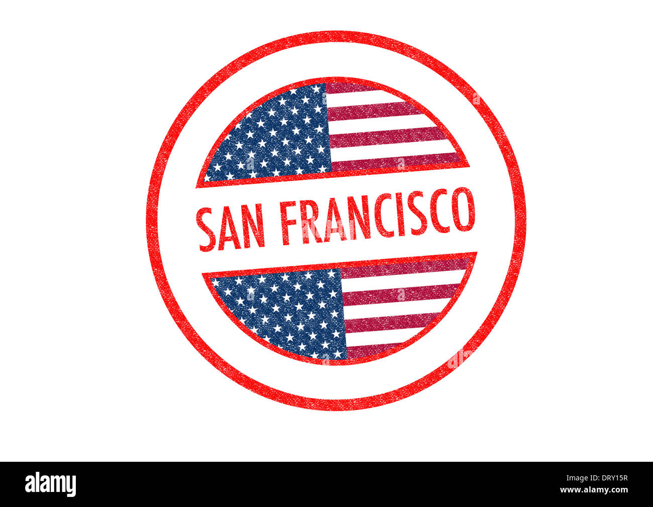Passport-style SAN FRANCISCO rubber stamp over a white background Stock ...