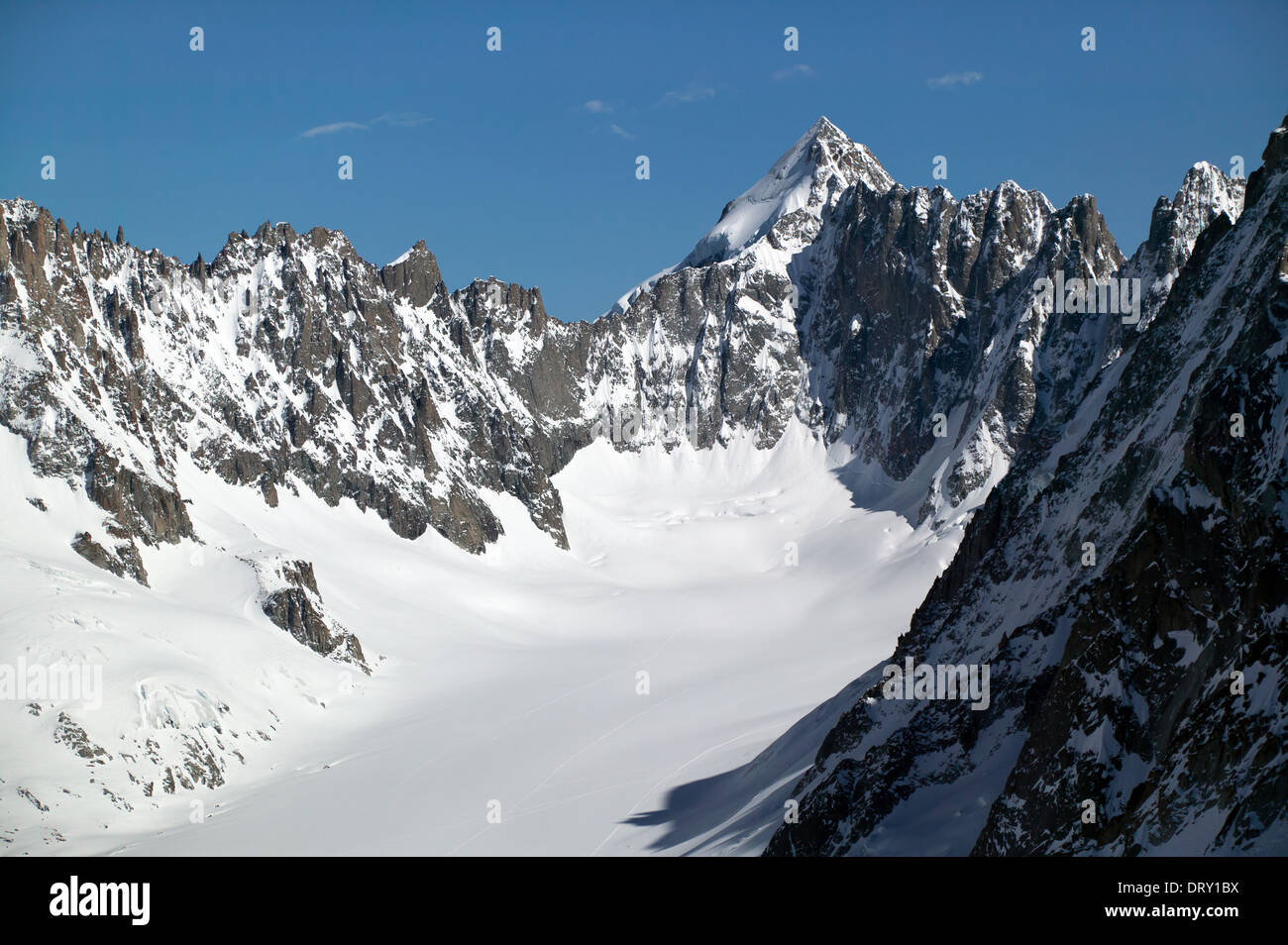 A view of the Glacier du Argentiere, Chamonix Valley, France Stock Photo - Alamy