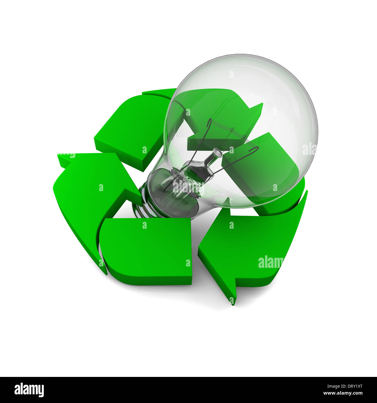Recycling ideas lightbulb symbol hi-res stock photography and images ...