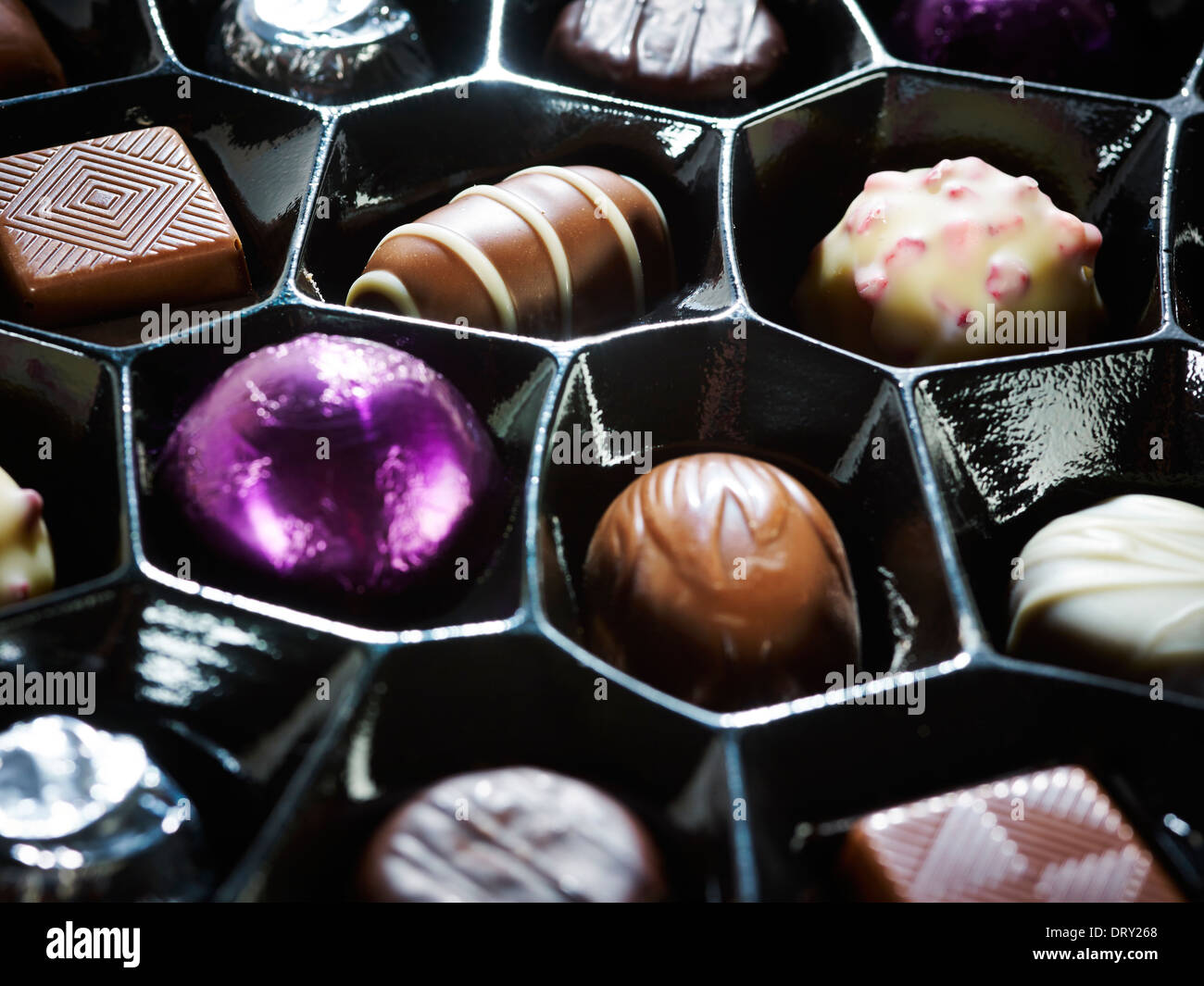 Luxury box of chocolates hi-res stock photography and images - Alamy