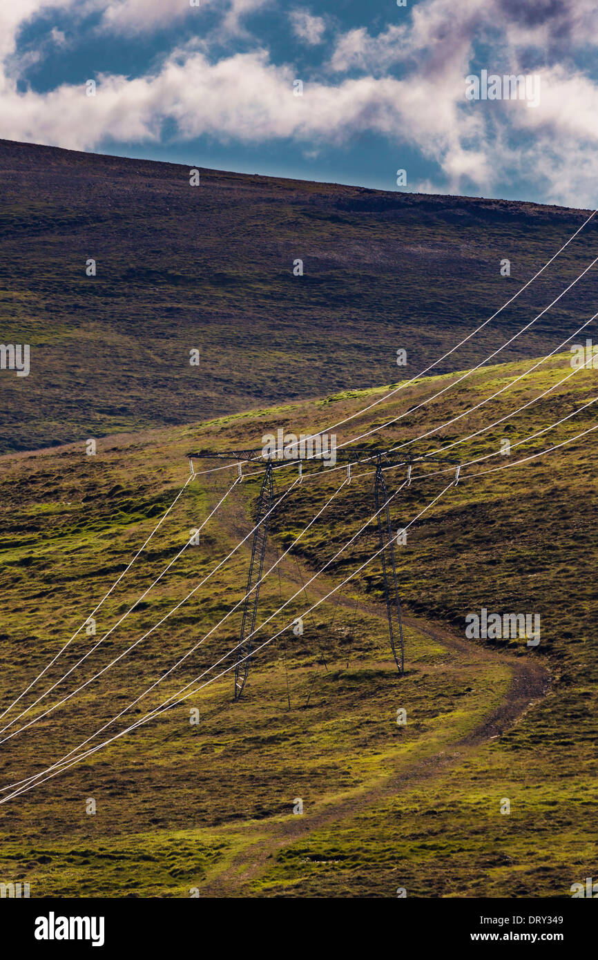 Power lines hi-res stock photography and images - Alamy